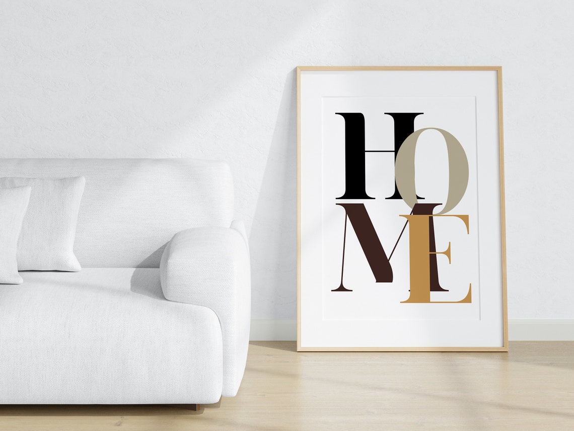 Home Decor Printable Poster, Modern Home Quote Print for Interior ...