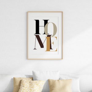 Home Decor Printable Poster, Modern Home Quote Print for Interior ...