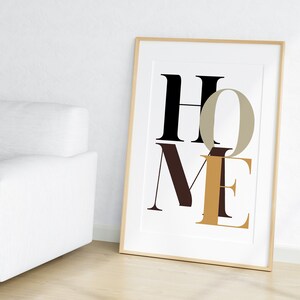 Home Decor Printable Poster, Modern Home Quote Print for Interior ...