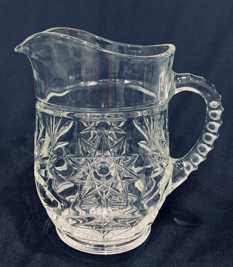 1960’s Anchor Hocking Prescut/star of David Small/pint Pitcher With ...