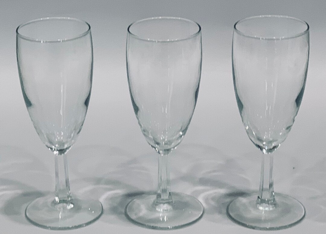 Vintage Clear Crystal Hexagonal Stemmed Wine Glasses/classic Crystal ...