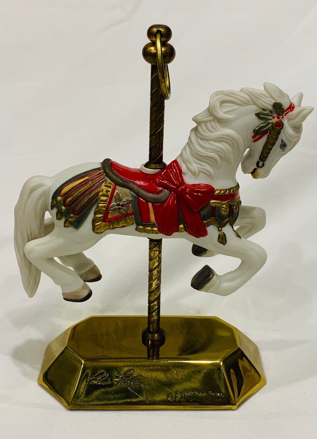 1992 Hallmark Tobin Fraley Carousel Display Stand/horse Carousel - Etsy