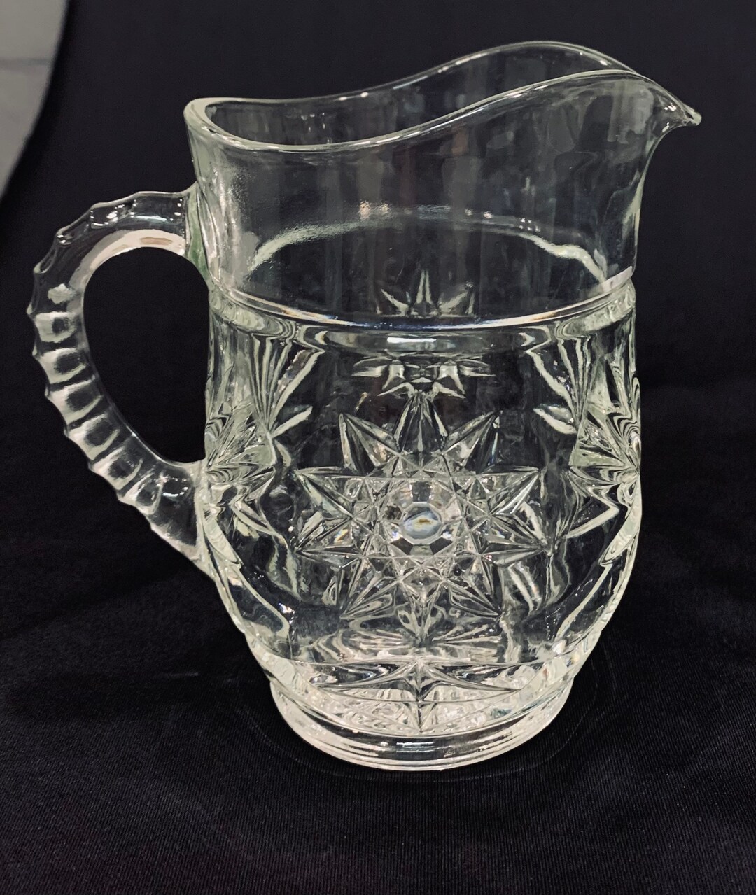 1960’s Anchor Hocking Prescut/star of David Small/pint Pitcher With ...