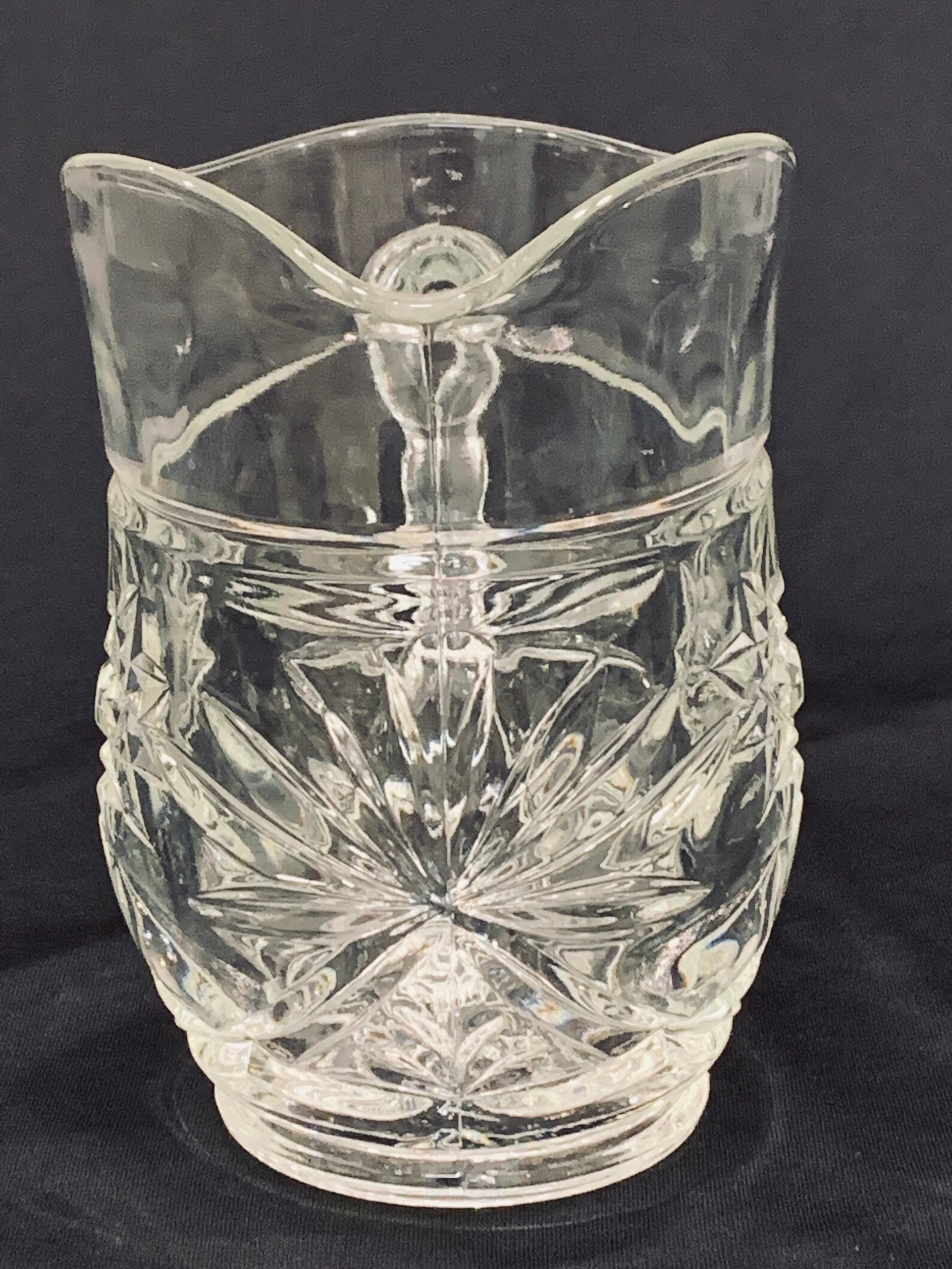 1960s Anchor Hocking Prescut/star of David Small/pint Pitcher With ...