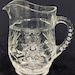 1960’s Anchor Hocking Prescut/star of David Small/pint Pitcher With ...