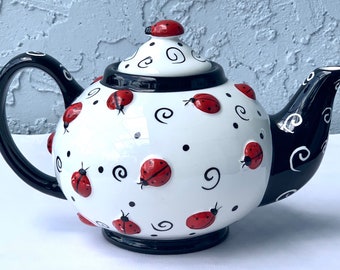 Ladybug Teapot - Etsy