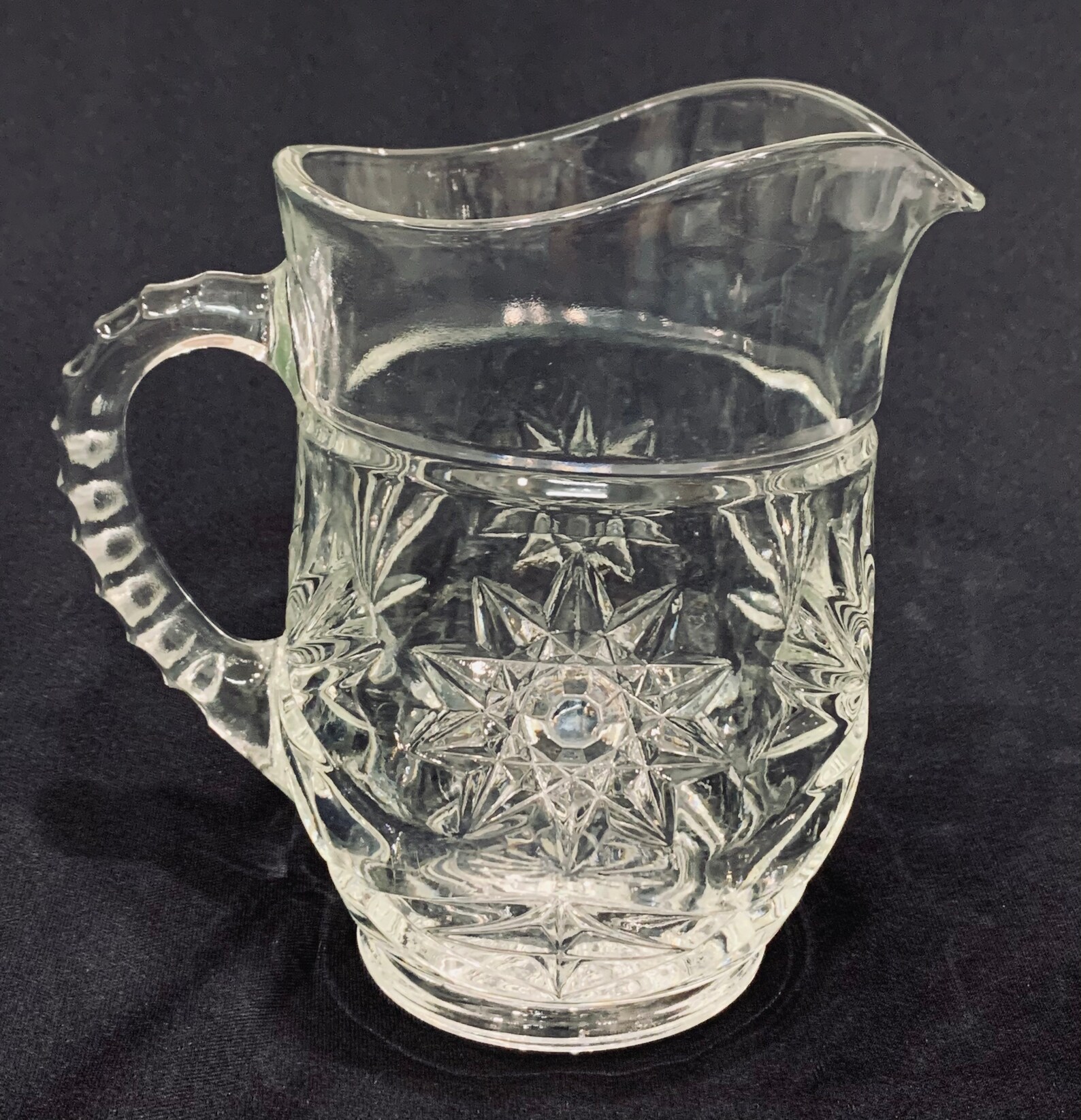 1960s Anchor Hocking Prescut/star of David Small/pint Pitcher With ...