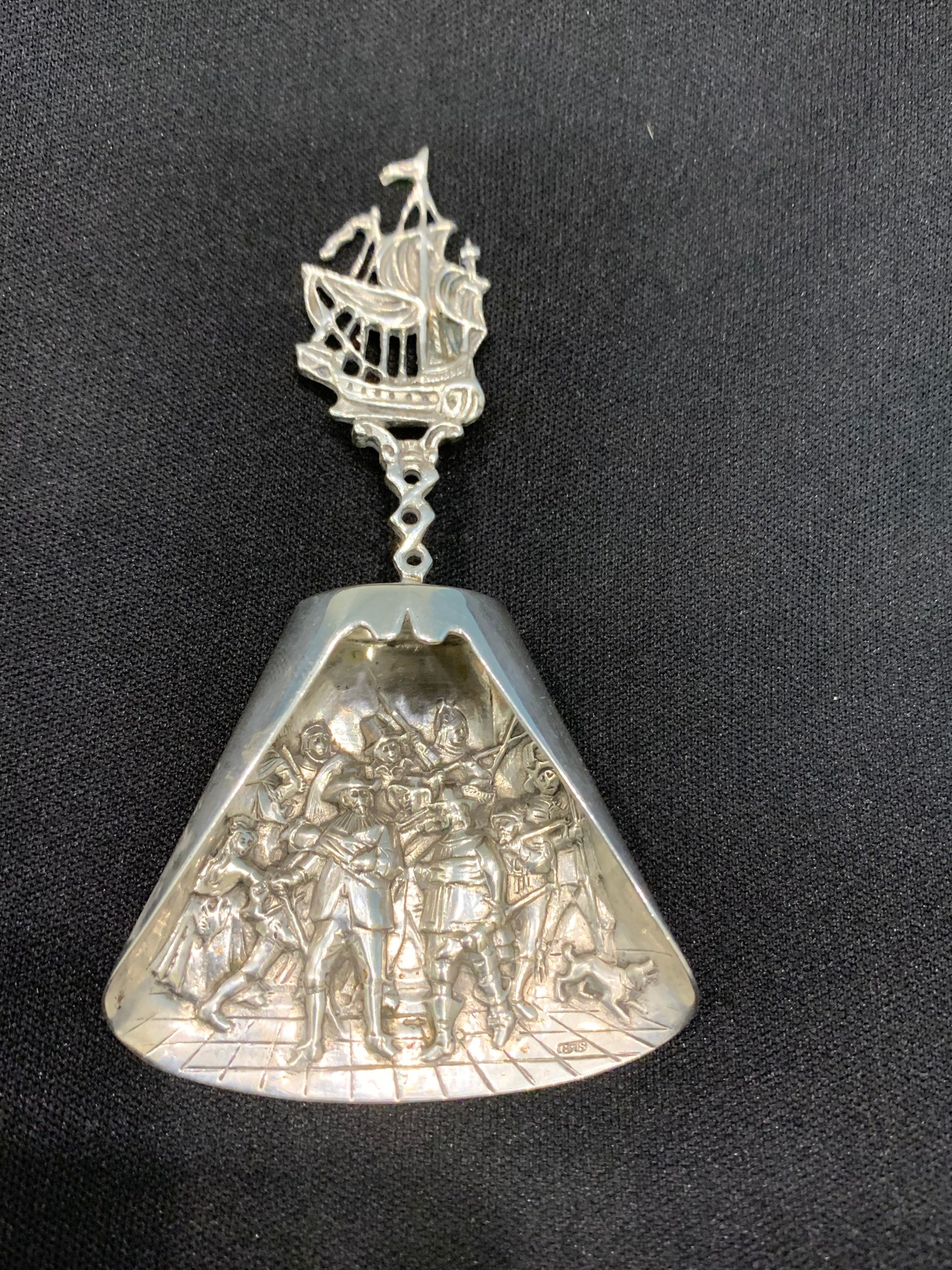 Antique Dutch Sterling Silver Sugar Spoon by Gerardus Schoorl - Etsy