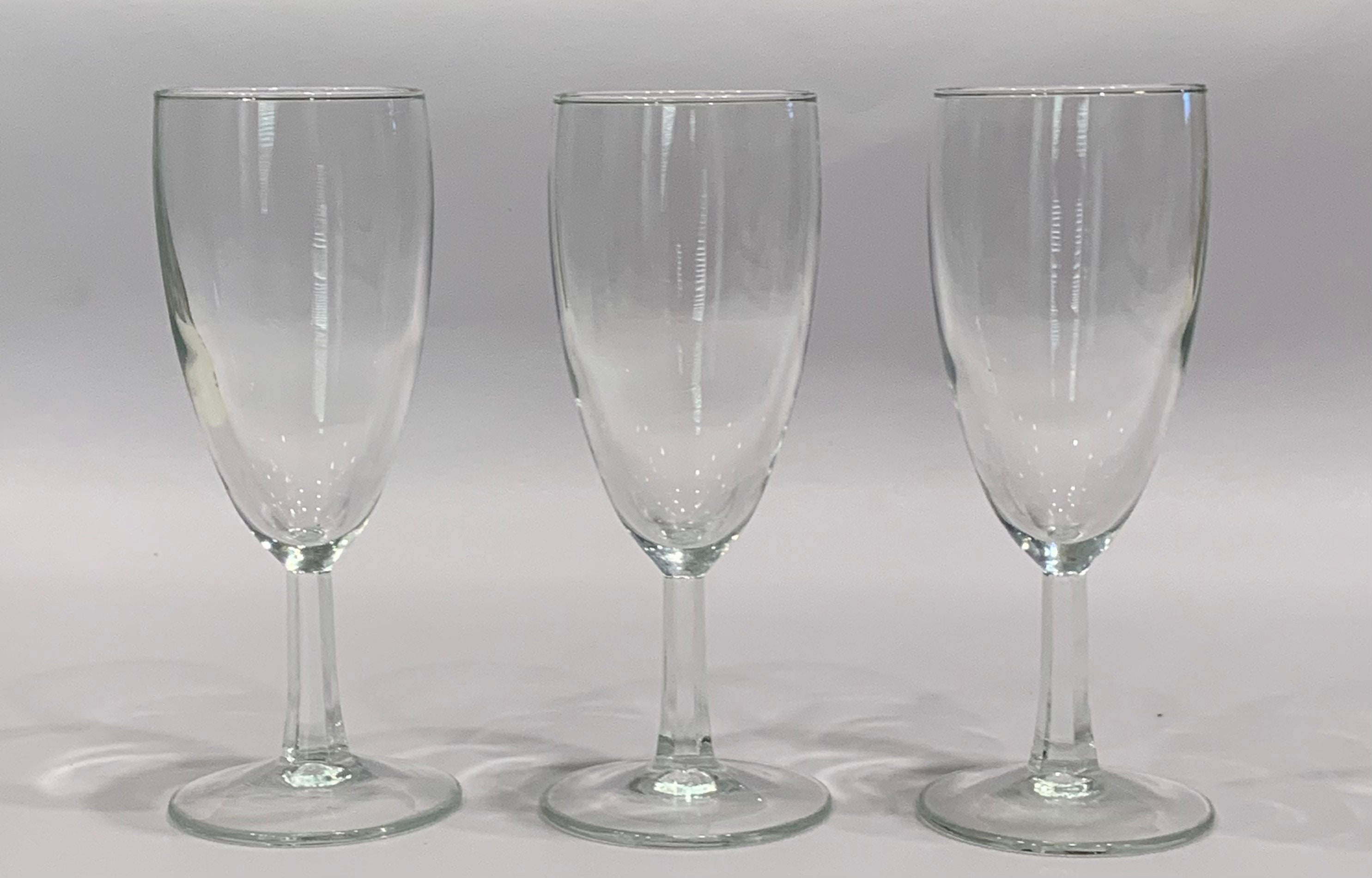 Vintage Clear Crystal Hexagonal Stemmed Wine Glasses/classic - Etsy