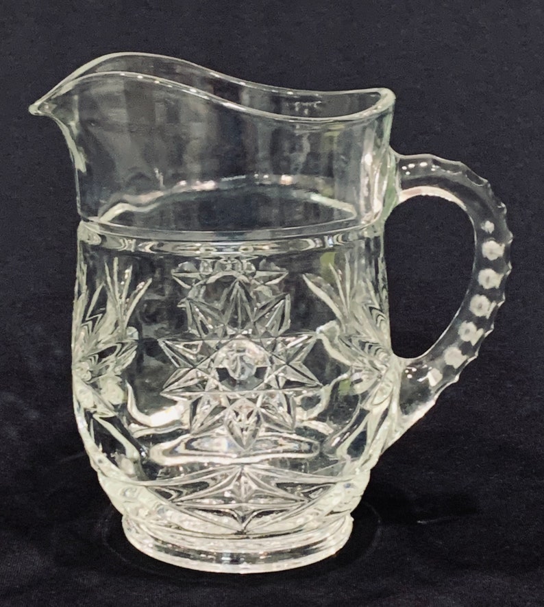 1960’s Anchor Hocking Prescut/star of David Small/pint Pitcher With ...