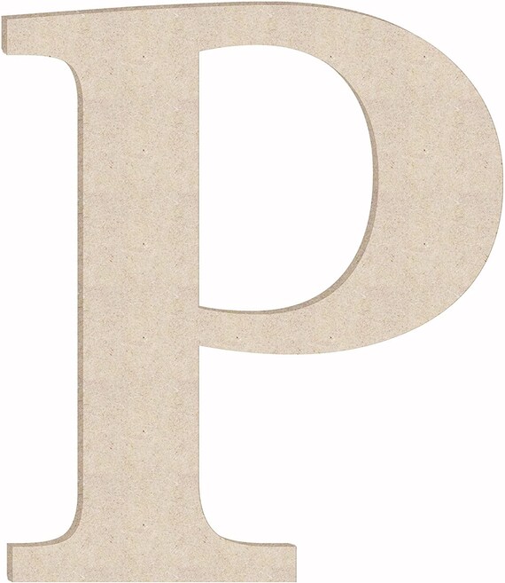 Wood Letter Times New Roman Font P Unpainted Small or Large | Etsy