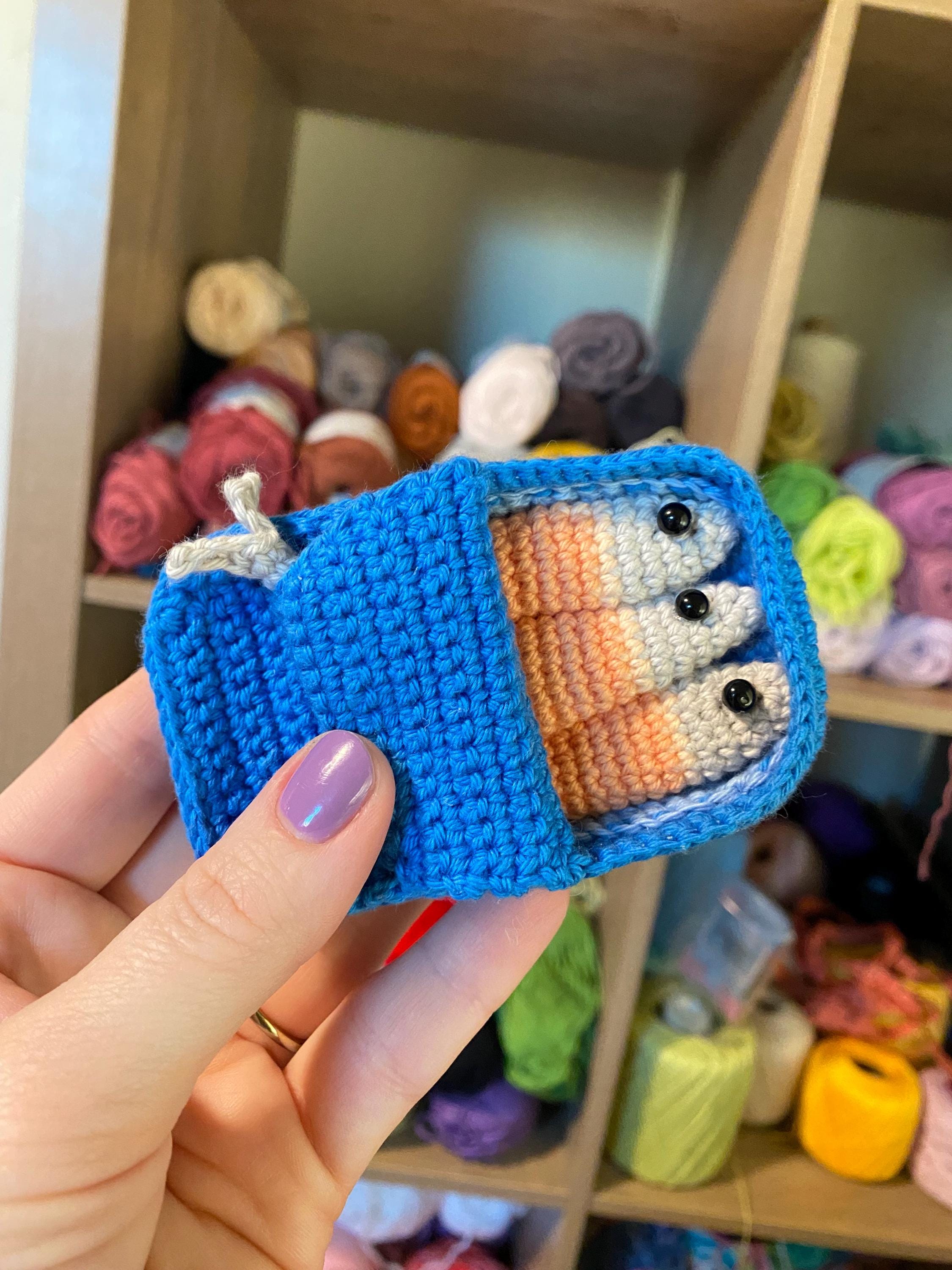 Tinned Fish CROCHET PATTERN Pdf – DIY Sardine Tin Amigurumi | Crochet ...
