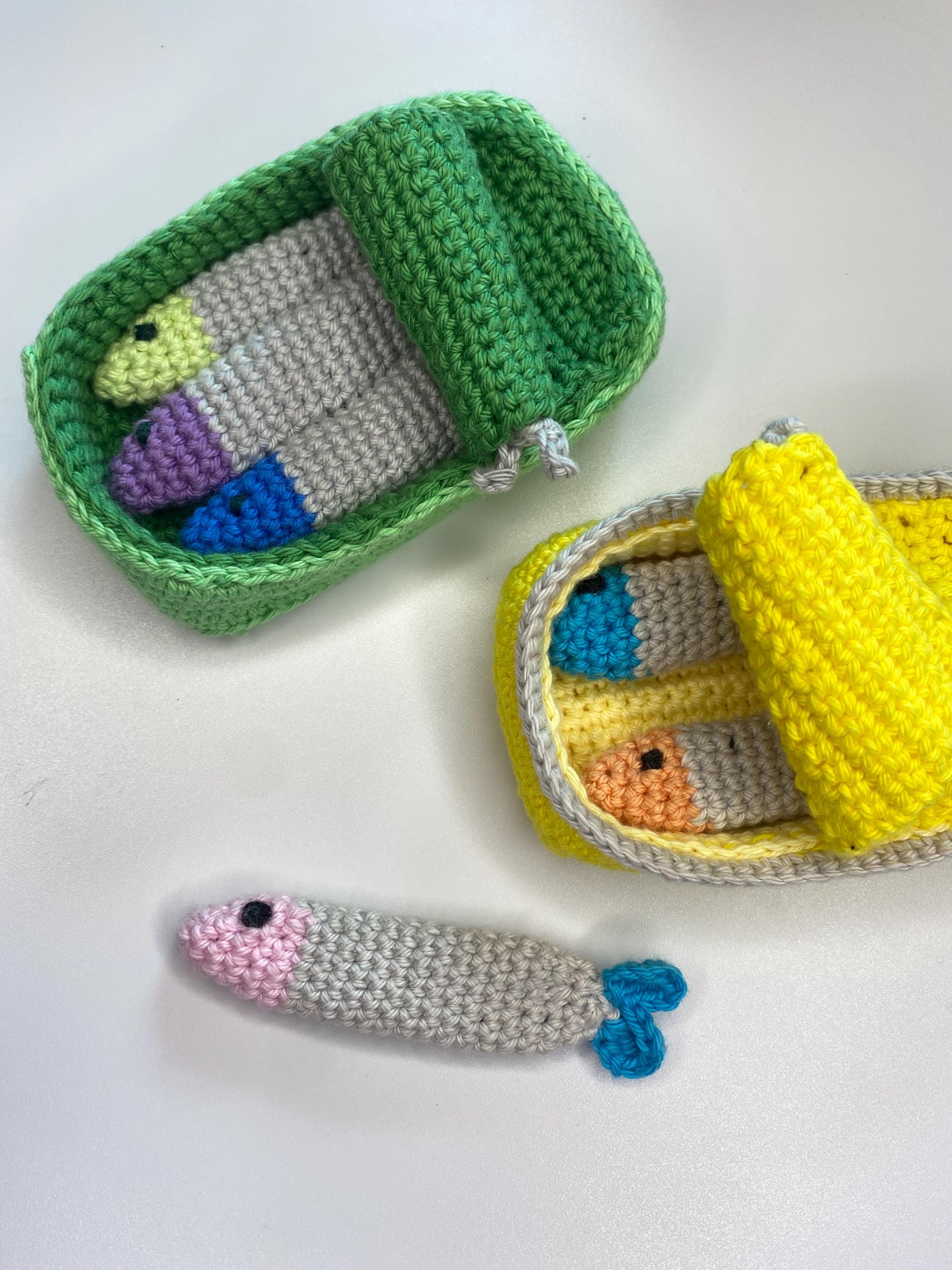 Tinned Fish CROCHET PATTERN Pdf – DIY Sardine Tin Amigurumi | Crochet ...