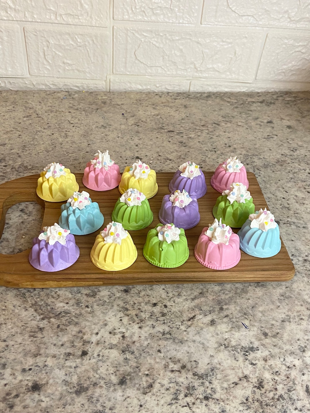 Set of 3 Mini Fake Bundt Cakes, Spring Fake Mini Bundt Cakes, Photo ...