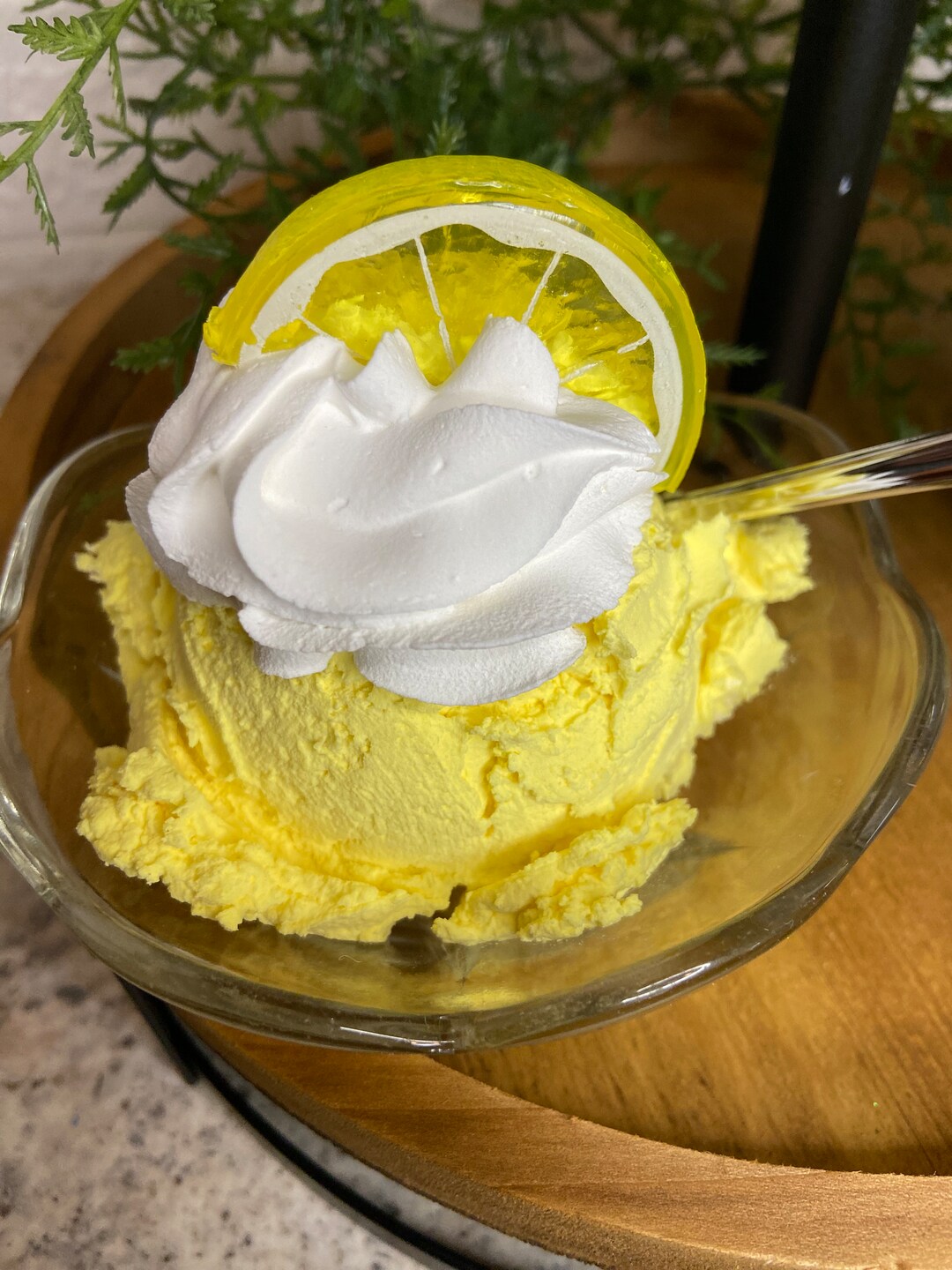 Lemon Meringue Ice Cream Sundae, Spring Decor, Summer Decor, Farmhouse ...