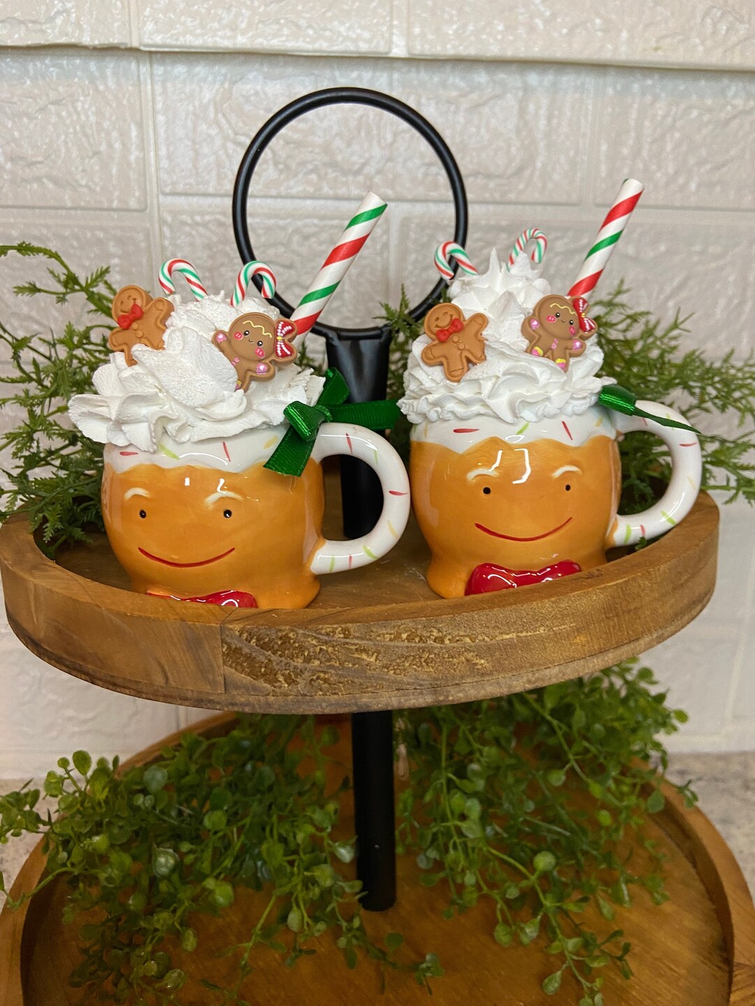 Gingerbread Mini Mug, Mini Hot Cocoa Mug, Coffee Bar Decor, Christmas ...