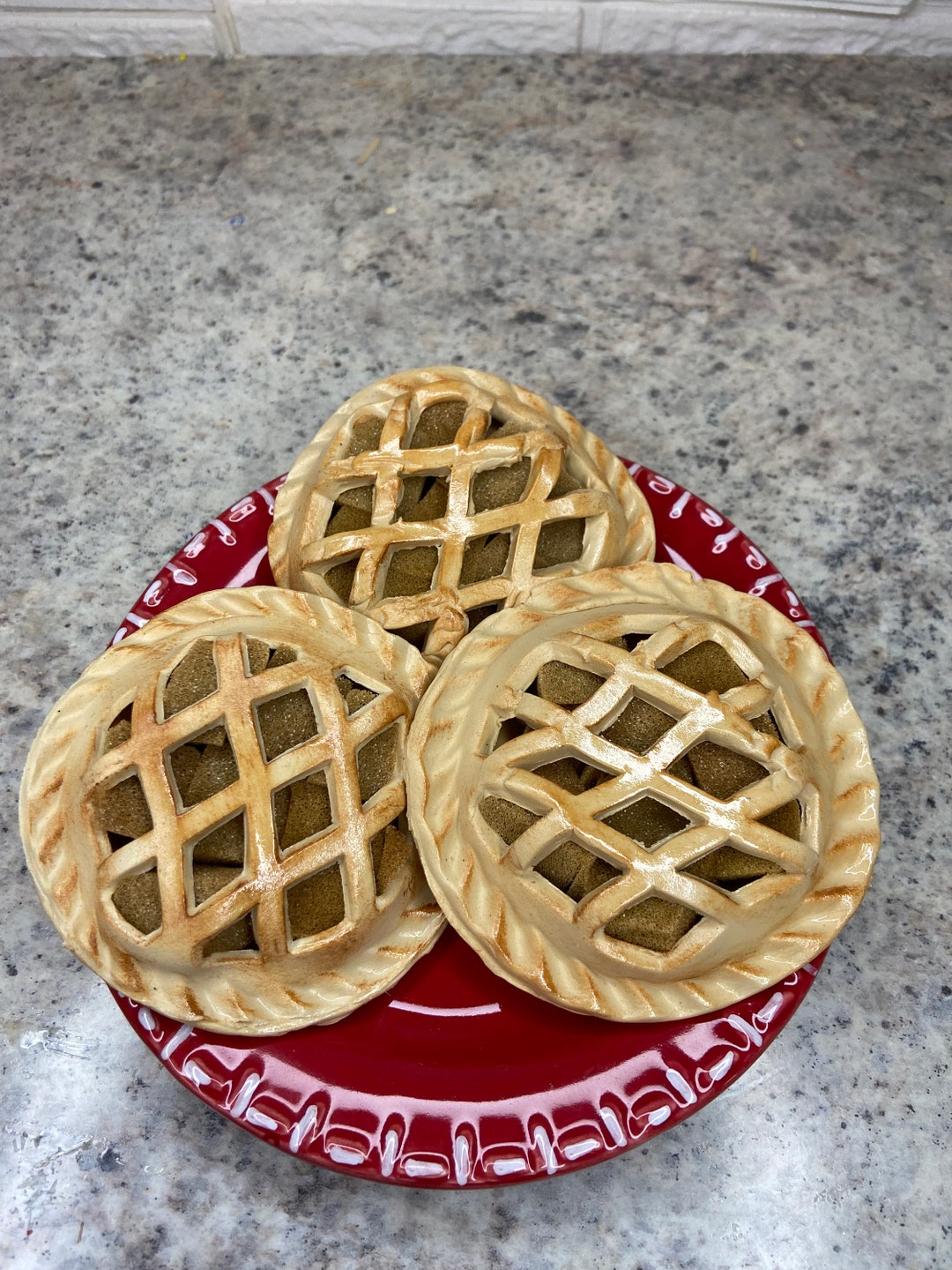 Fake Hand Pie Faux Hand Pie Faux Apple Pies Tiered Tray - Etsy