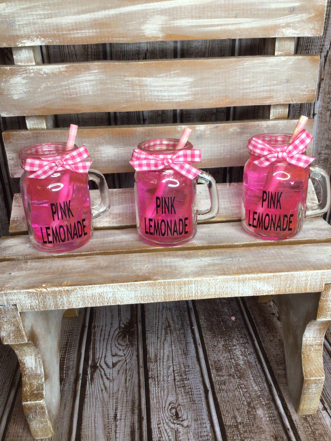 Fake Pink Lemonade Summer Decor Faux Pink Lemonade Pink - Etsy