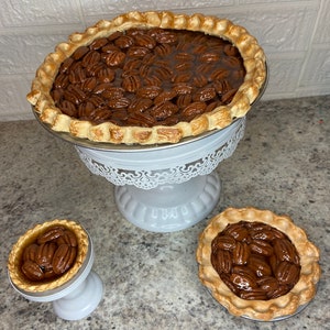 Faux Pecan Pie, Large Pecan Pie, Fake Large Pie, Faux Fall Pie - Etsy
