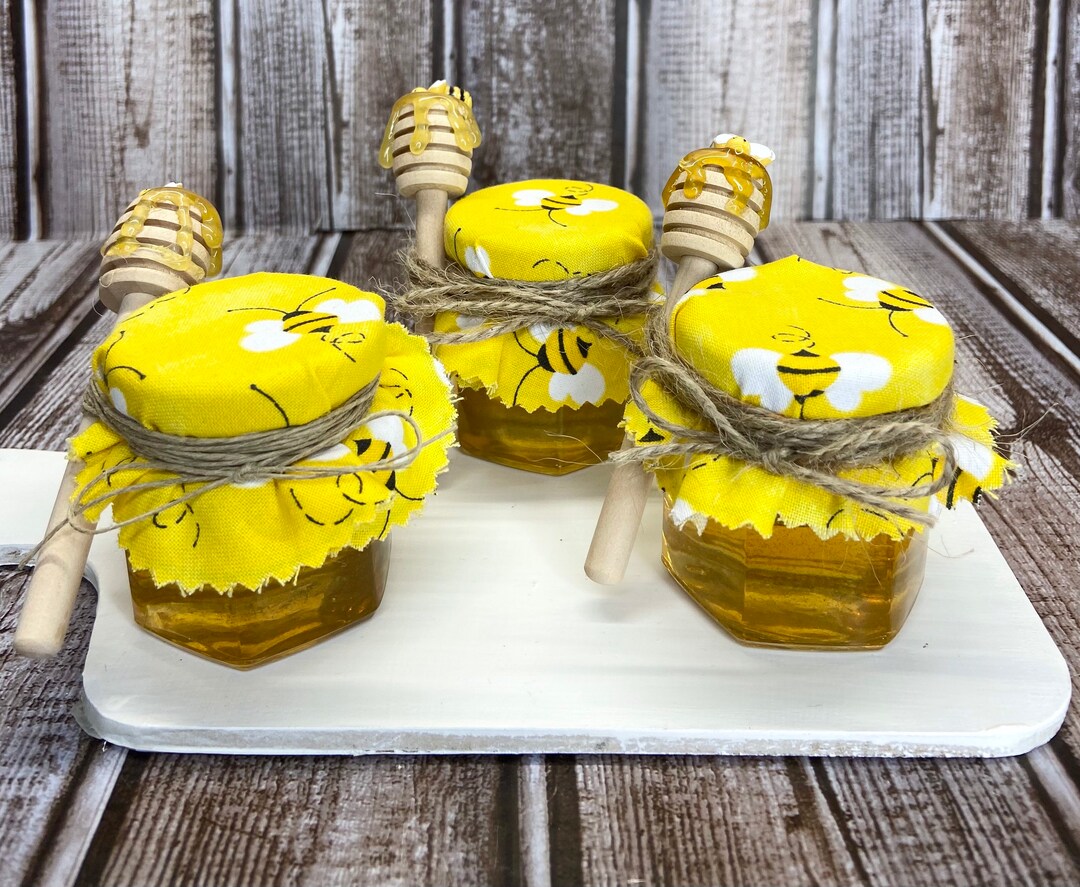 Fake Bee Honey Jar Bee Decor Fake Honey Bee Tiered Tray - Etsy