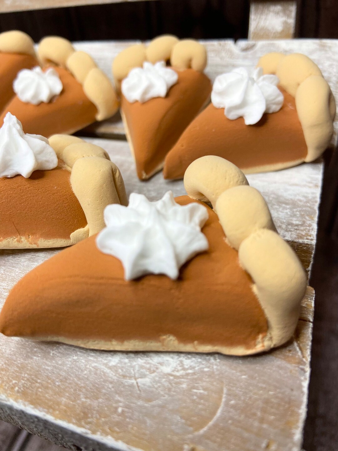 Fake Mini Pumpkin Pie Slices, Tiered Tray Decor, Fall Decor, Pumpkin ...