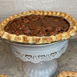 Fake Pecan Pie: (9.5") Realistic Dessert Prop, Bakery Display, Kitchen ...