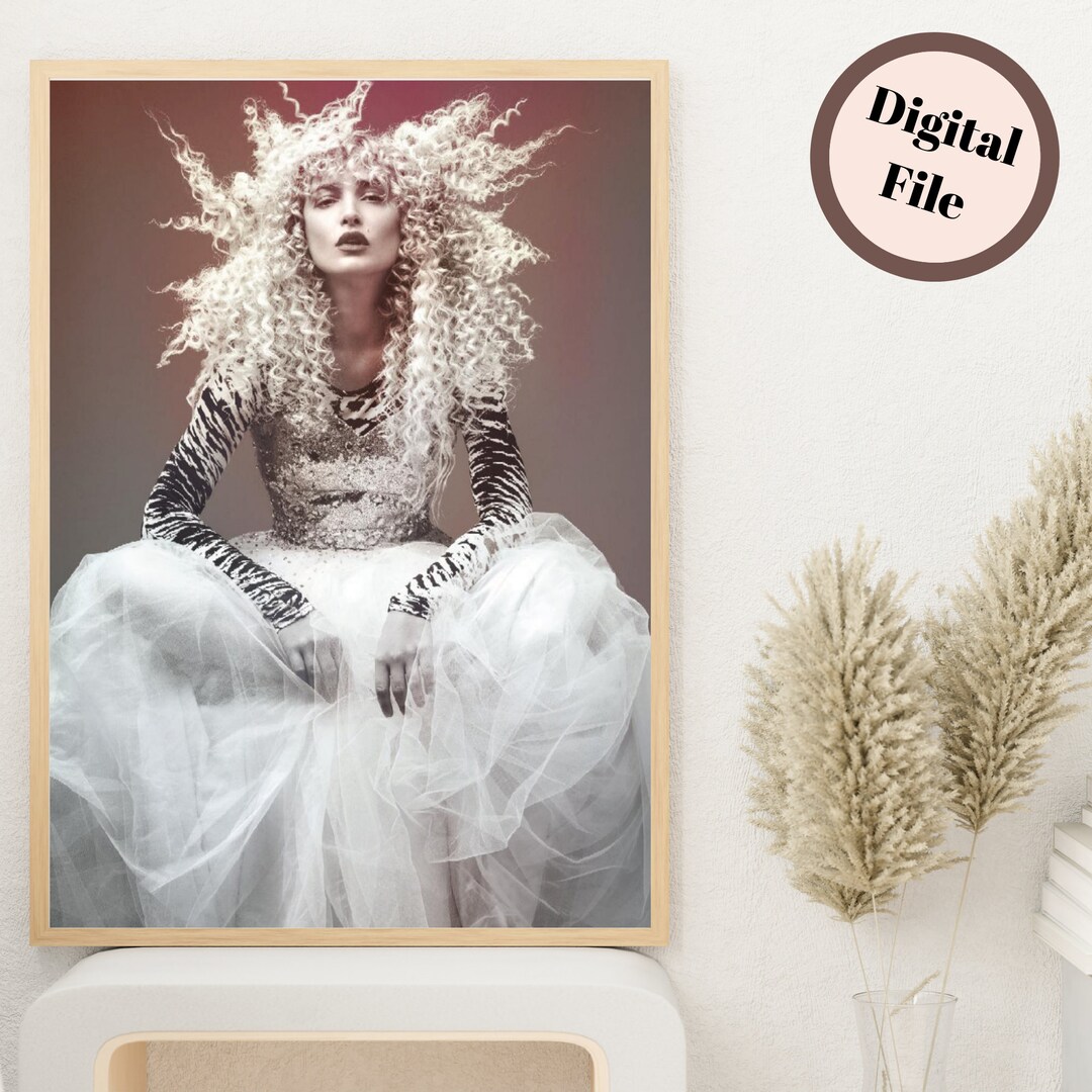 Silver Ice Queen Wall Art | Instant Digital Download | Decor Wall Art ...