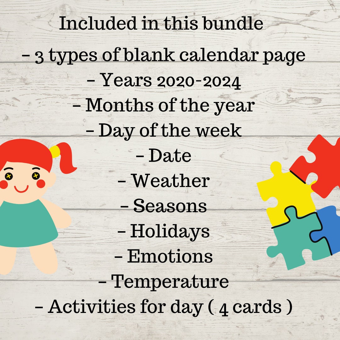 Kids Printable Calendar, Homeschool Activities, Kids Calendars, Cute ...