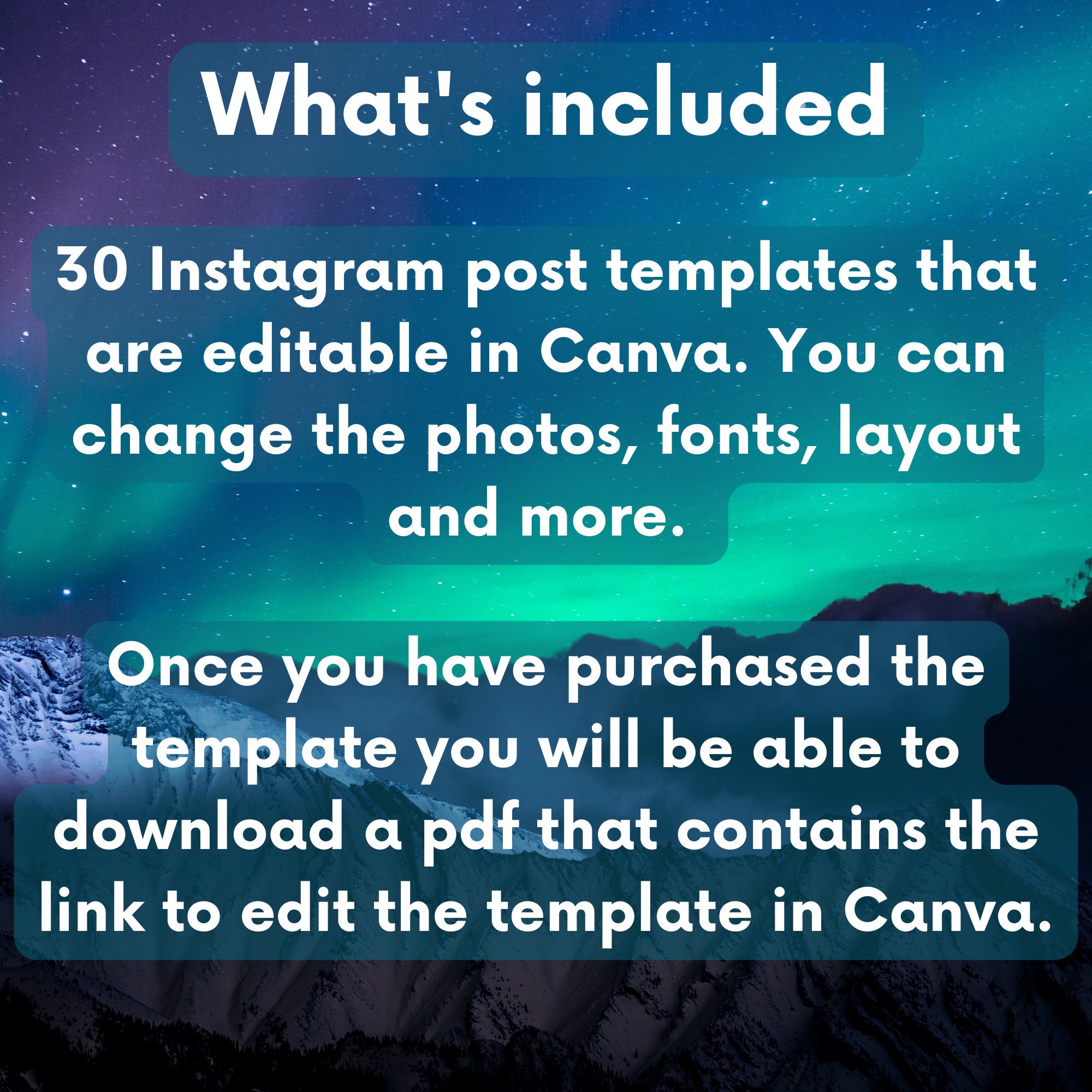 30 Motivational Instagram Post Templates vol 2 Canva - Etsy