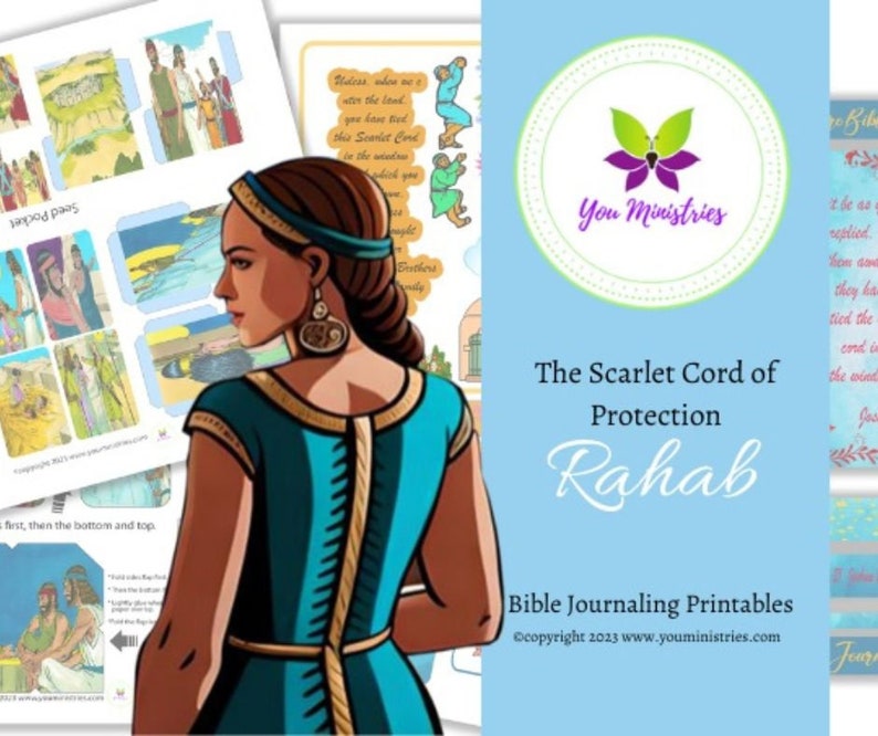 Rahab, Women of the Bible, Bible Journaling Stickers, Micro Bible Card ...