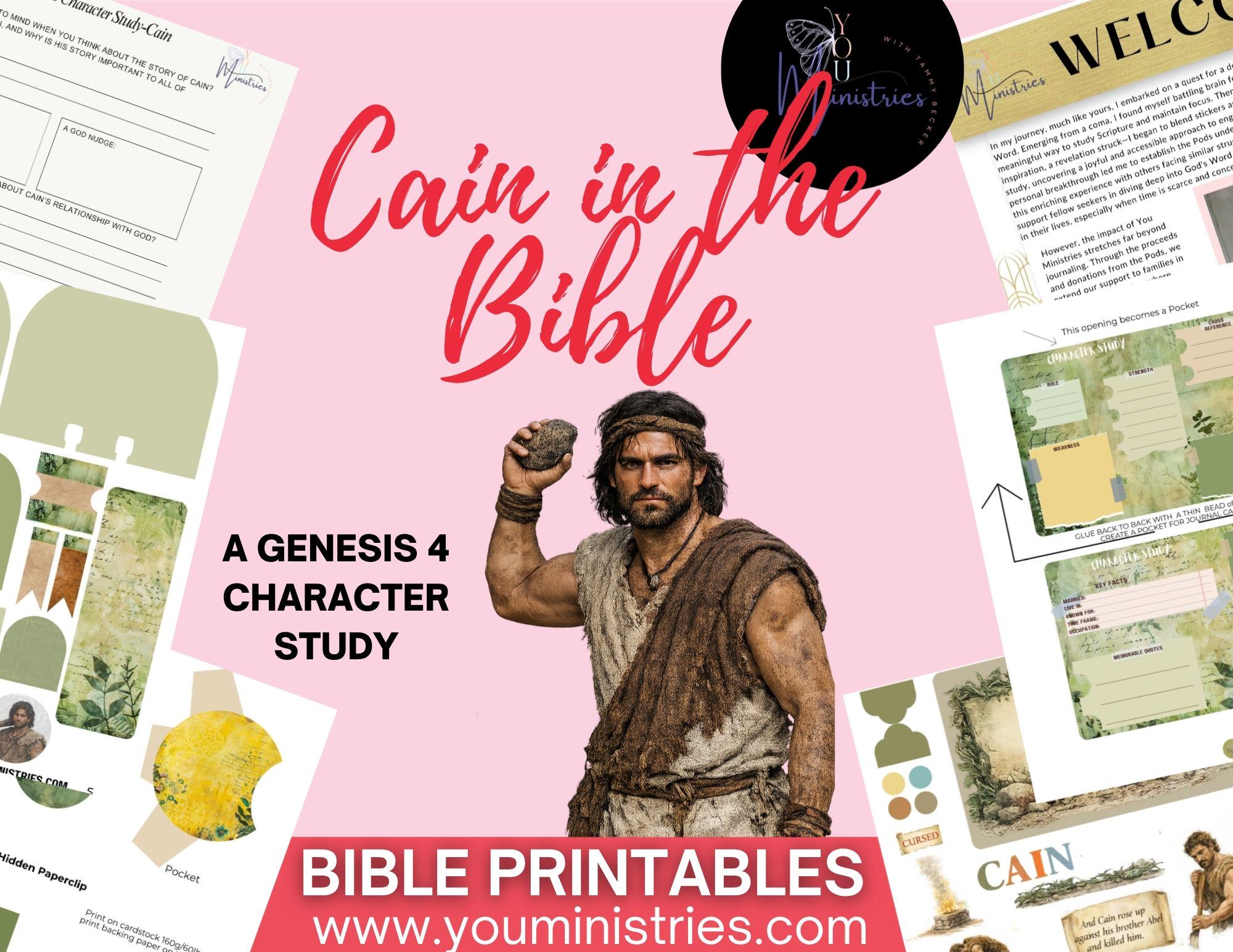Cain Bible Study Printable | Genesis 4 Character Study for Women ...