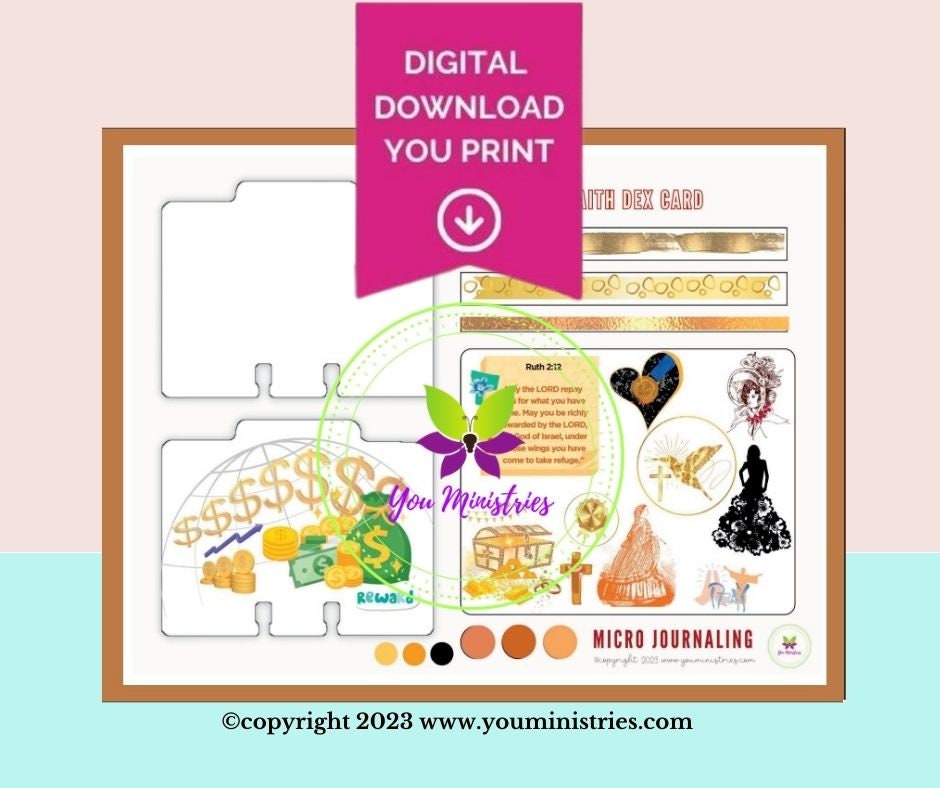 Ruth, Women of the Bible, Bible Journaling Stickers, Micro Bible Card ...