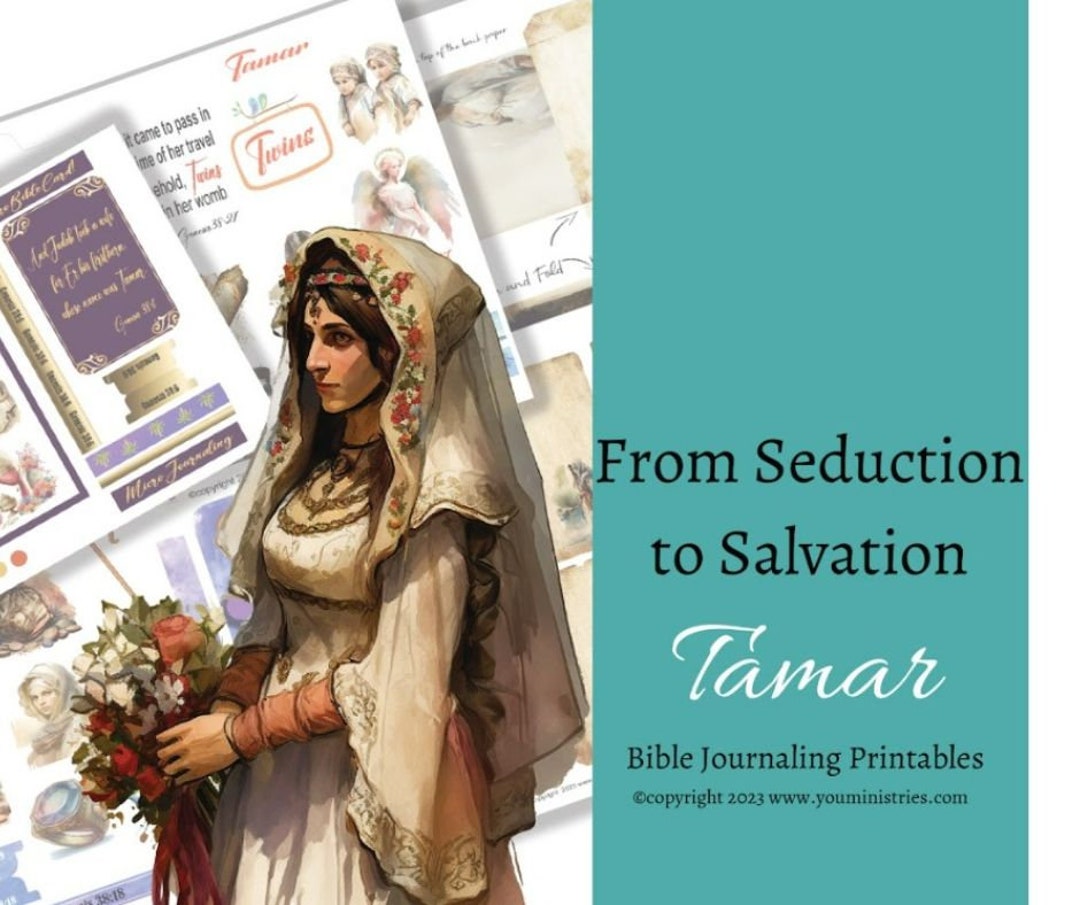 Tamar, Women of the Bible, Bible Journaling Stickers, Micro Bible Card ...