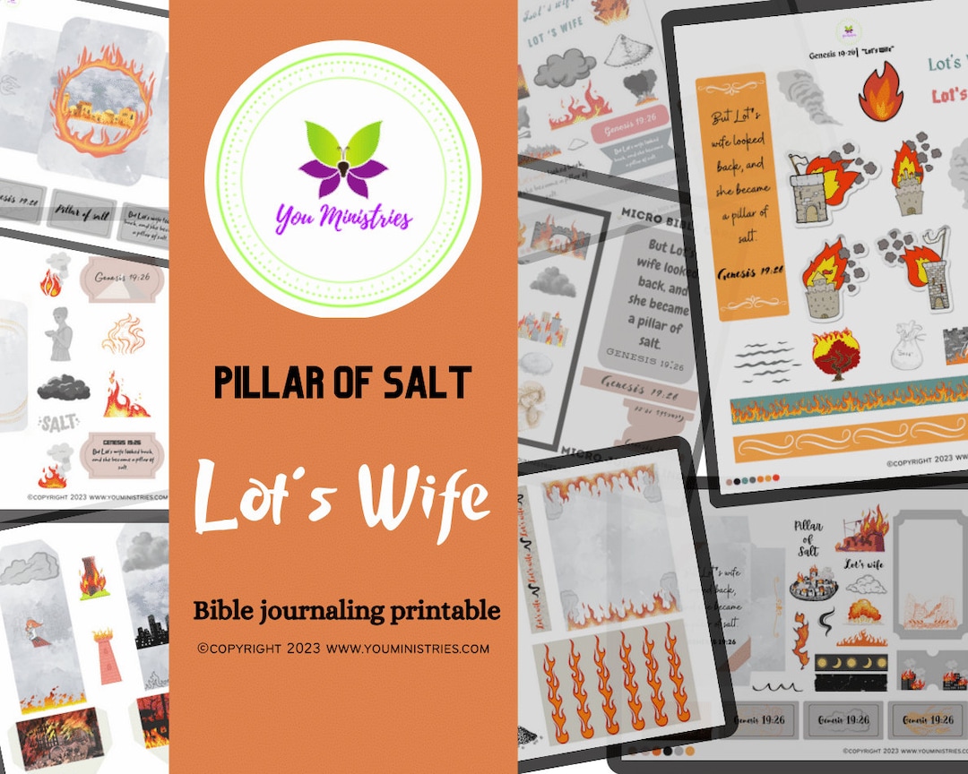 Lots Wife Women of the Bible Series, Bible Journaling Stickers, Micro ...