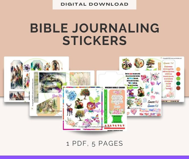 Eve Women of the Bible Series, Bible Journaling Stickers, Micro Bible ...