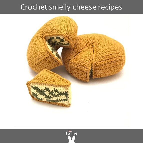 Crochet cheese recipe amigurumi food pattern Crochet Kits & How To etna ...