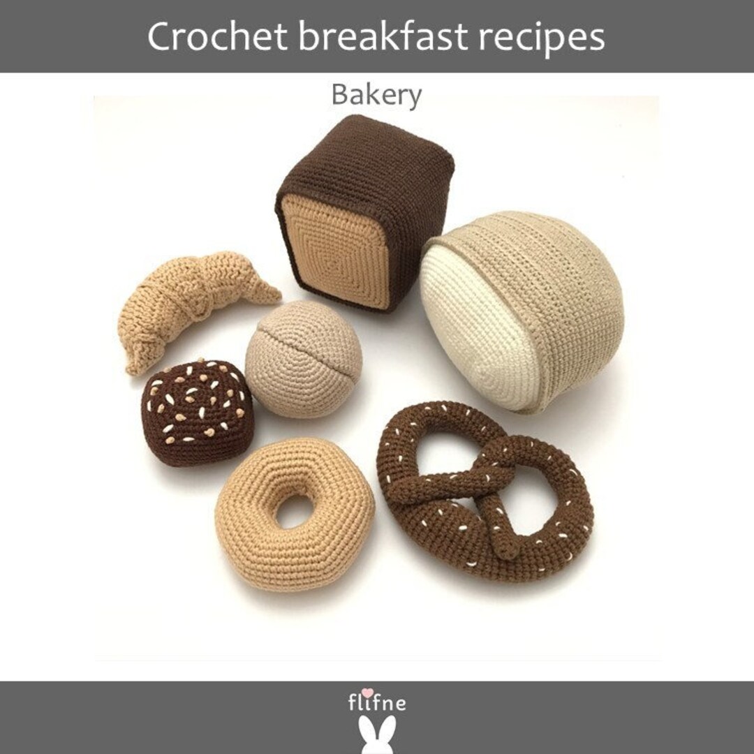 Crochet Breakfast Recipes Bakery amigurumi Food Pattern - Etsy