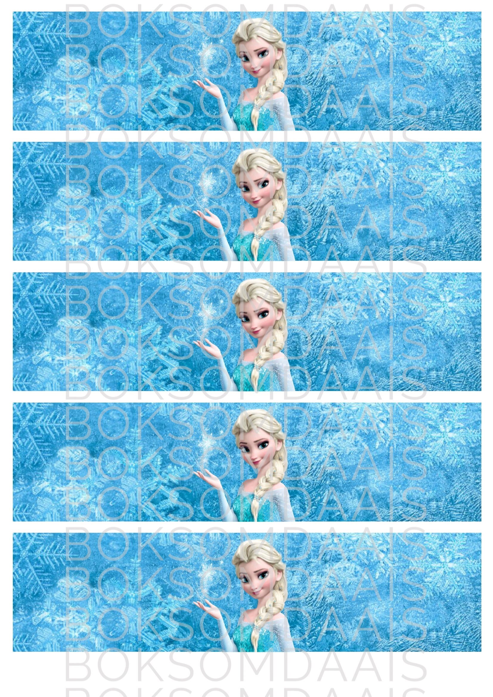 Elsa Inspired Digital Party Printables INSTANT DOWNLOAD Easy Print, Cut ...