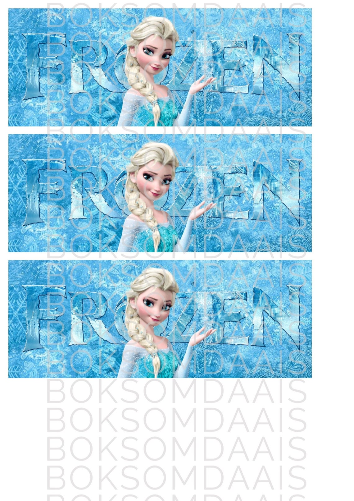 Elsa Inspired Digital Party Printables INSTANT DOWNLOAD Easy Print, Cut ...