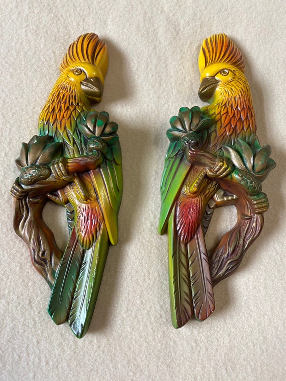 1968 Miller Studio Chalkware Bird Wall Hangings - Etsy