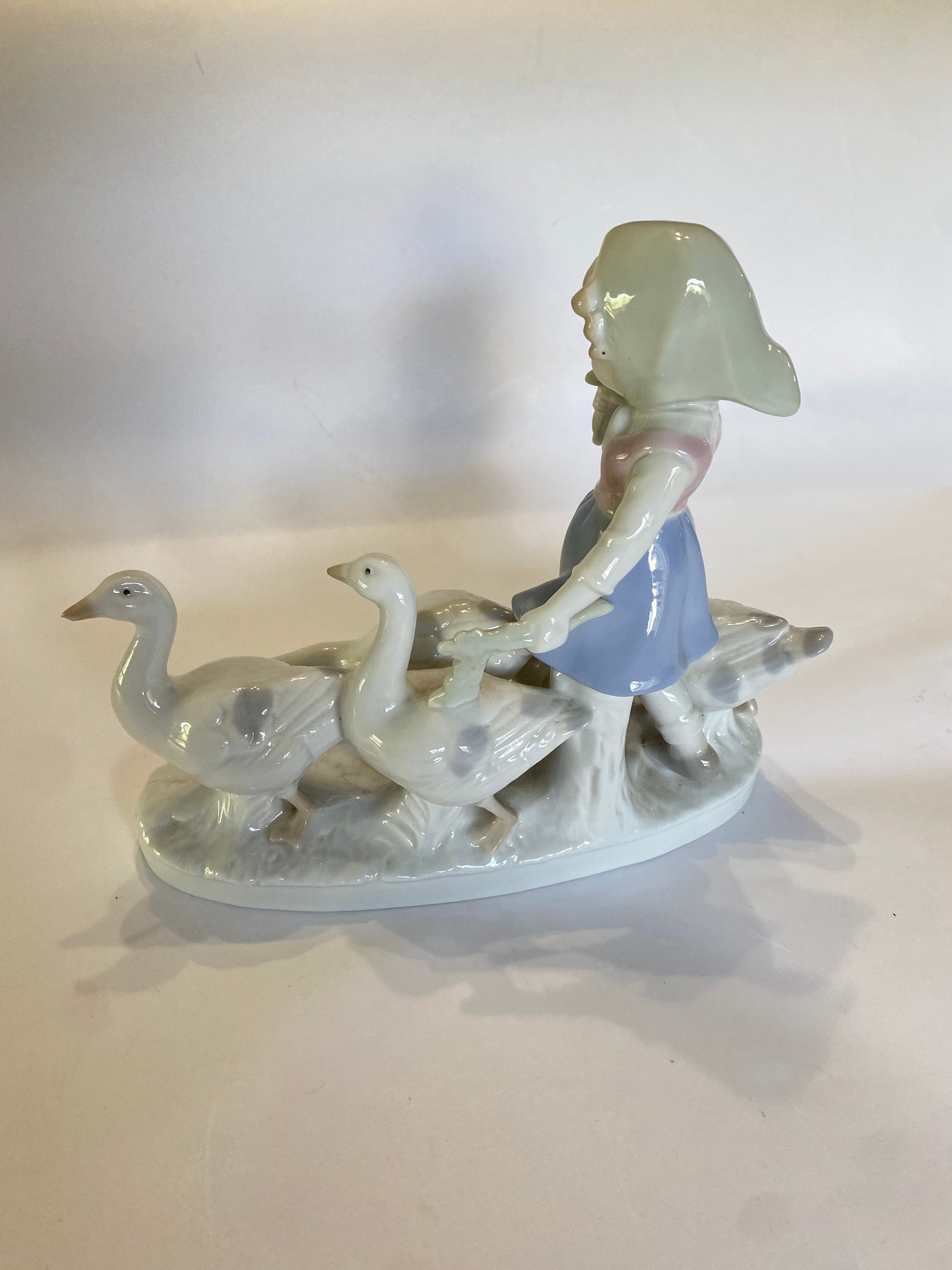 German Porcelain Goose Girl - Etsy