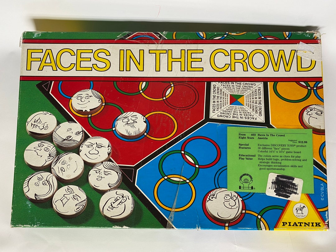 1987 Faces in the Crowd Board Game Complete - Etsy