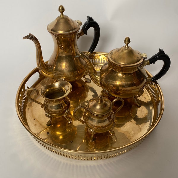 Brass Tea Set - Etsy