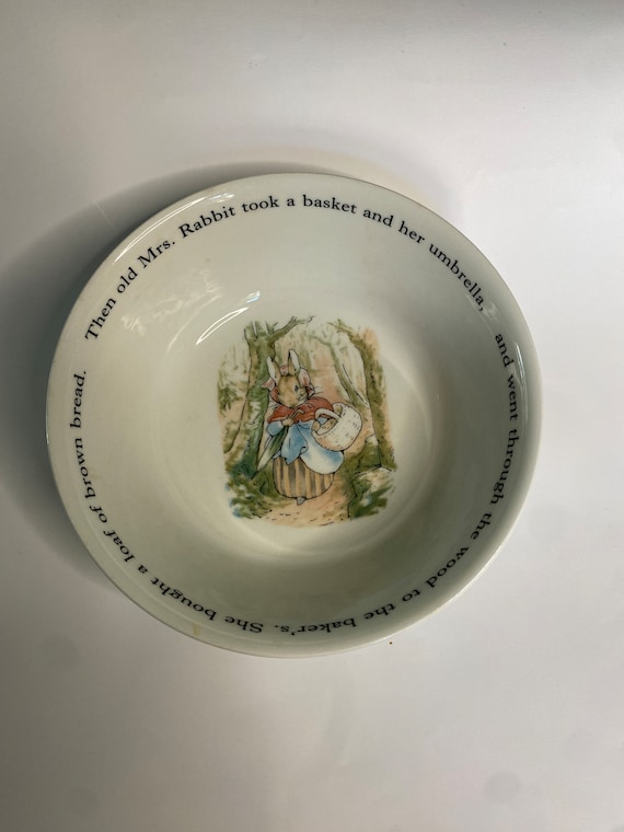 Peter Rabbit Wedgewood Vintage Bowl - Etsy