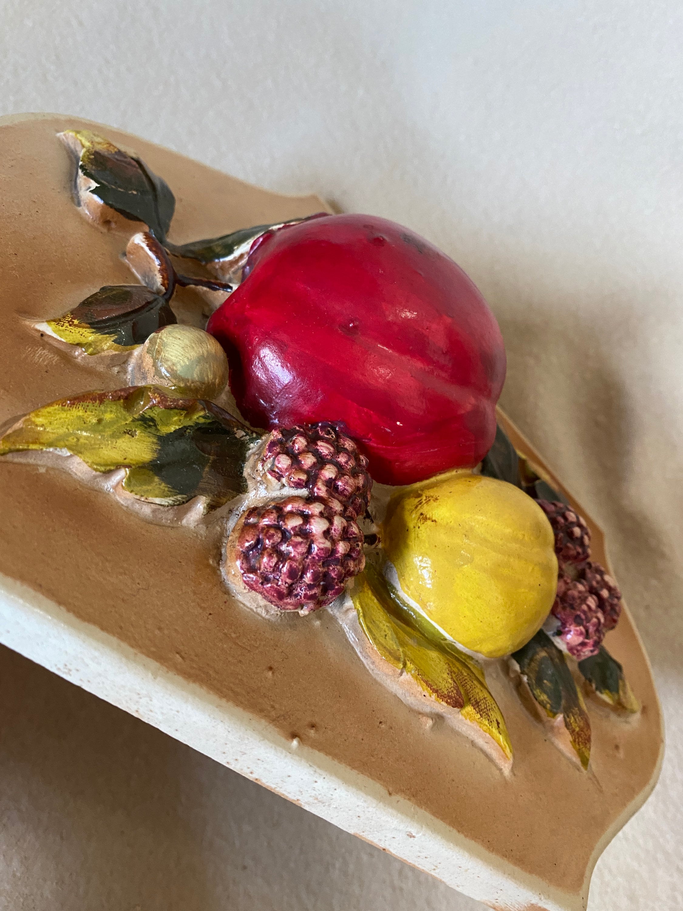 Vintage Chalkware Fruit Mold Wall Art - Etsy