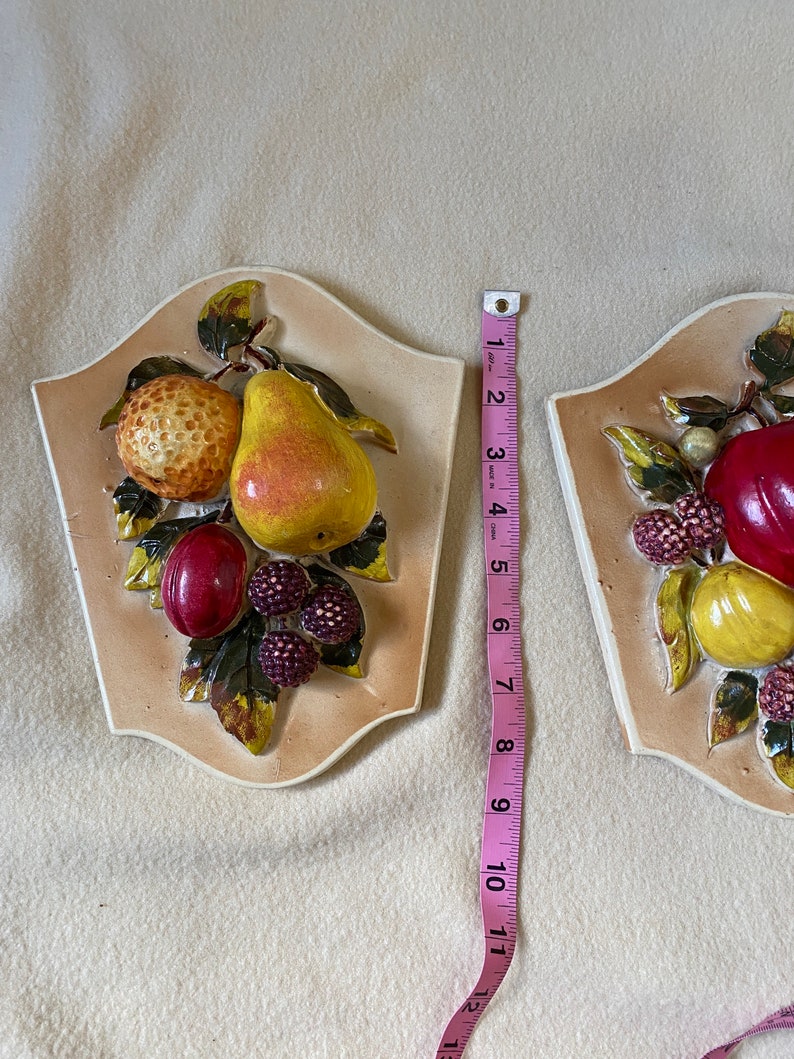 Vintage Chalkware Fruit Mold Wall Art - Etsy