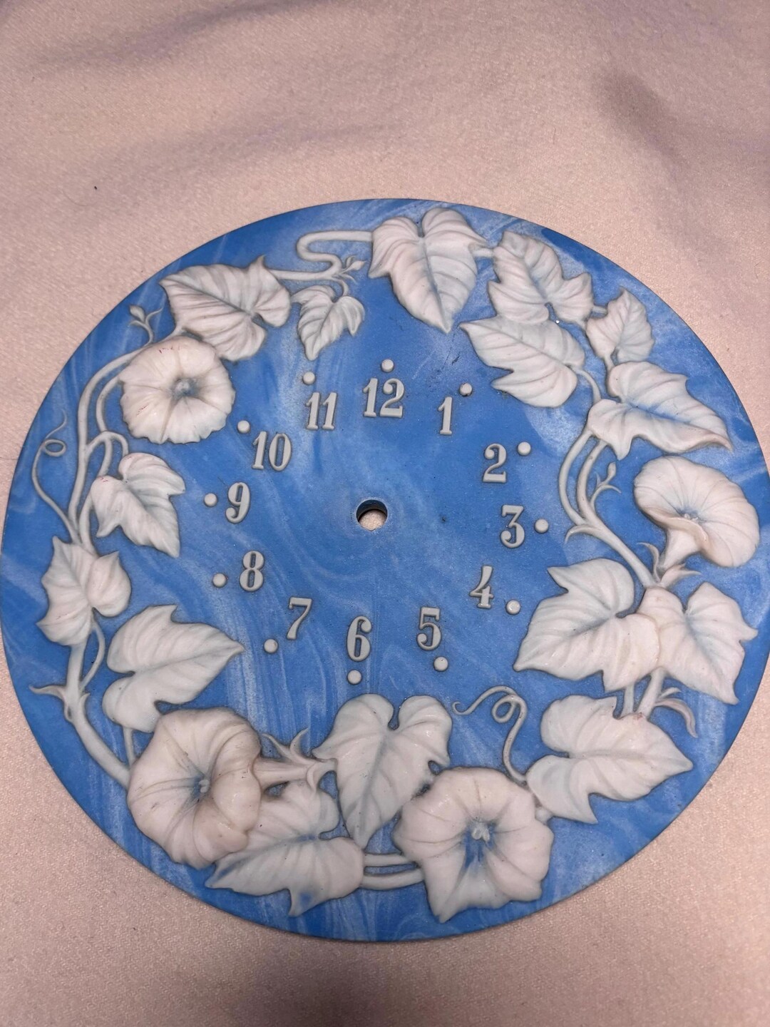 Wedgewood Blue and Ivory Tone Clock Face - Etsy