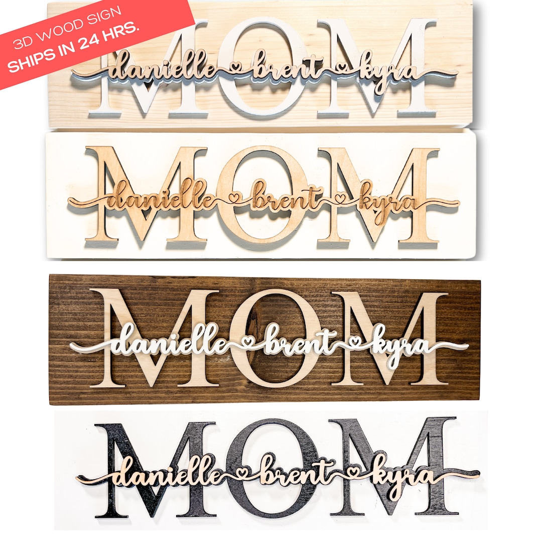 Mother's Day Gift, Mom Wood Sign, Gift for Mom, Mom Gift, Gift From ...