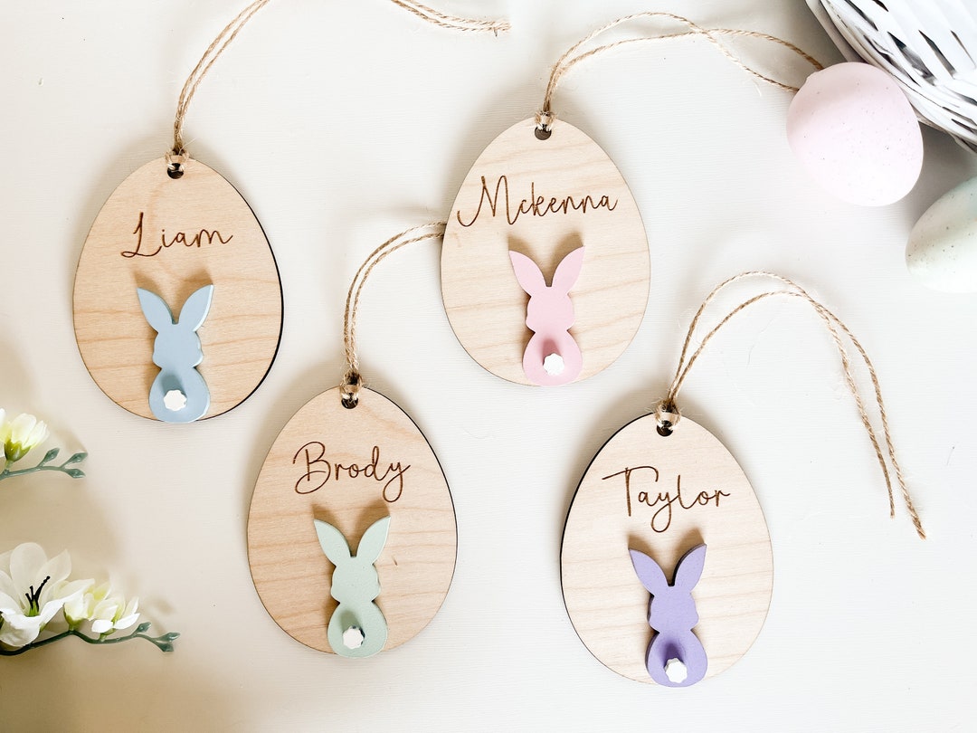Easter Name Tags for Personalized Easter Baskets - Etsy