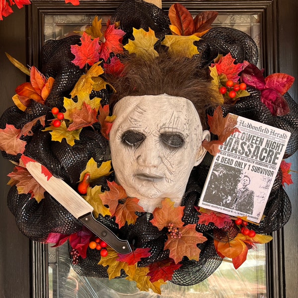 Horror Movie Wreath Sign - Etsy